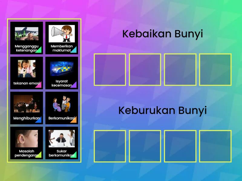 Kebaikan dan Keburukan bunyi - Group sort