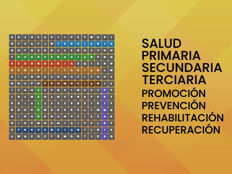 SALUD - Sopa de letras