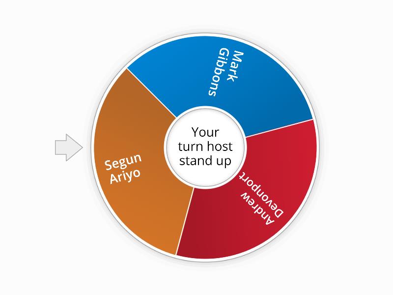 Agile stand up - Spin the wheel