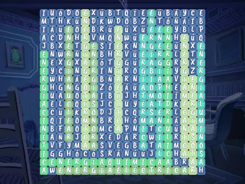 sopa de letras tipos de energía 6to a - Wordsearch