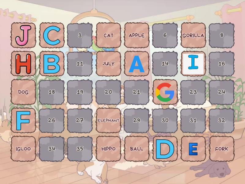 ABC - Memory Game - Matching pairs