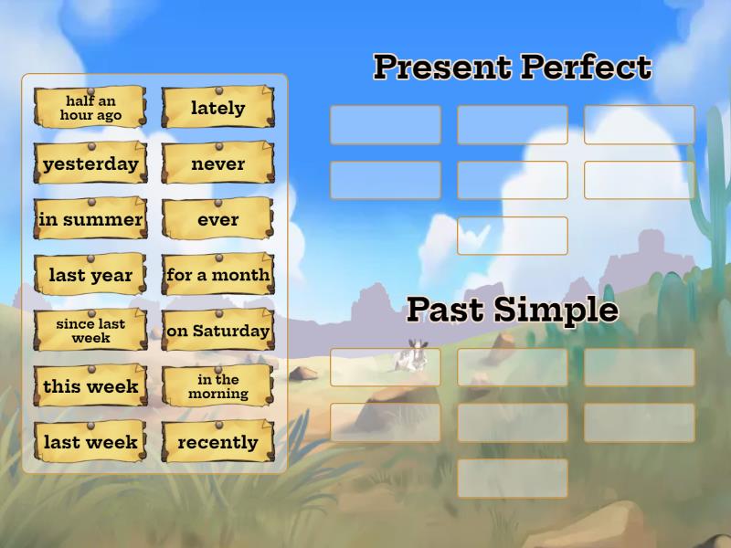 Present perfect & past simple_Time expressions - Group sort