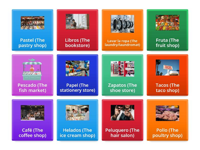 "-ería" Spanish Starter Semana 7 - Flip tiles