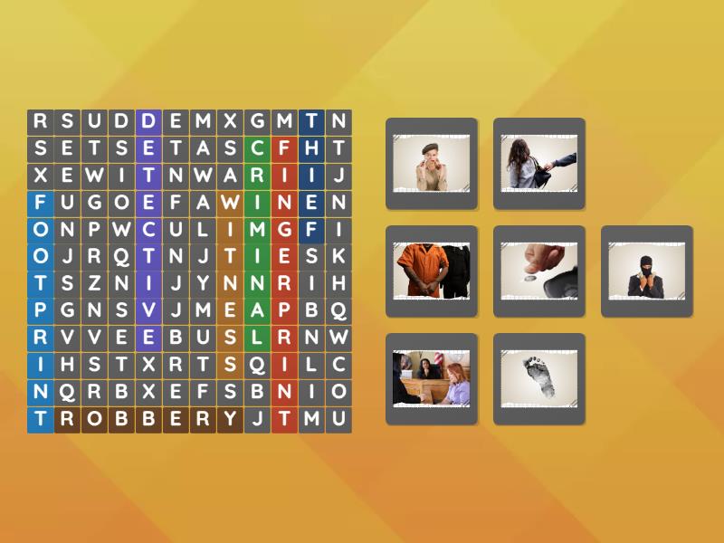 TASK 2 Crime GG4 U5 - Wordsearch