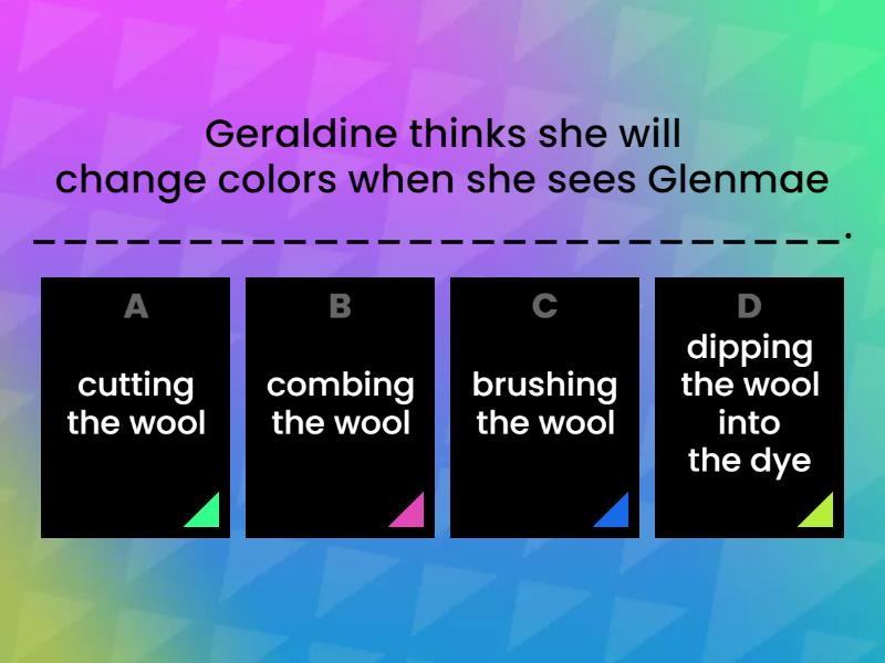 Journeys Lesson 23 - The Goat in the Rug: Comprehension - Quiz