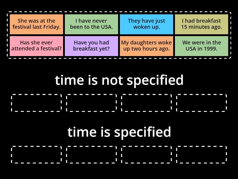 Empower B1 Unit 3a Present Perfect Past Simple - Group sort