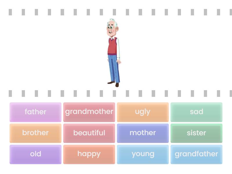 Unit 4 my family & adjectives - Find the match
