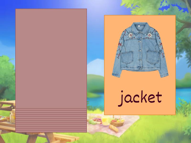 CLOTHES - Speaking cards