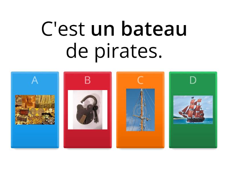 Le vocabulaire des pirates - Quiz