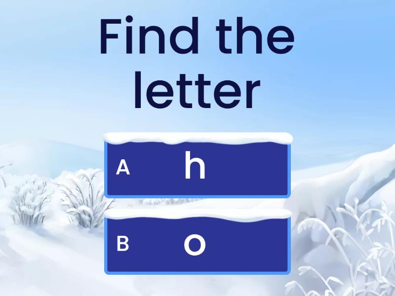 letter (h) - Quiz