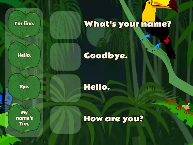 UNIT 1 Hello! (Family and Friends 1) - Match up