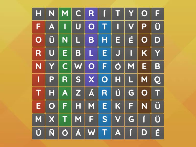 JUEGOS - Sopa de letras
