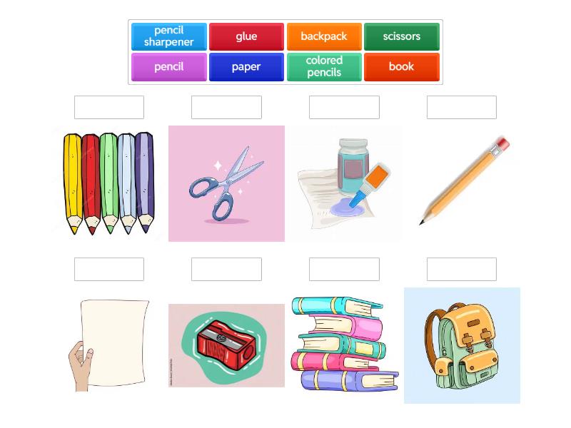 School Supplies - Match up