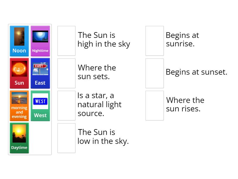 Sunset and Sunrise - Match up