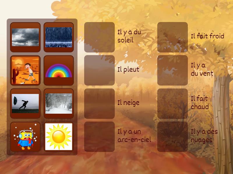 French - Weather - Match up