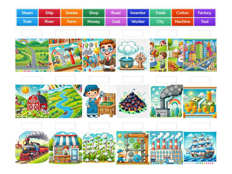 Bingo Industrial Revolution - Match up