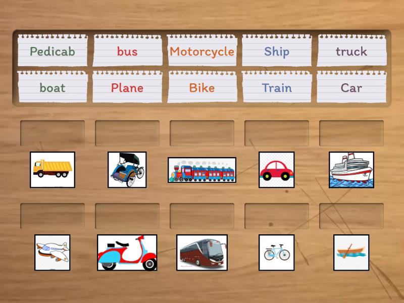 Transportation - Match up