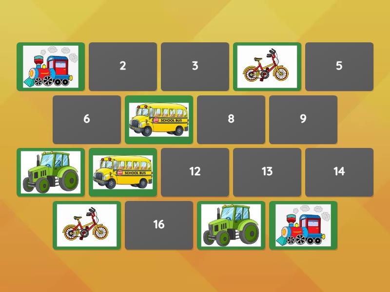 Medios de Transporte - Matching pairs