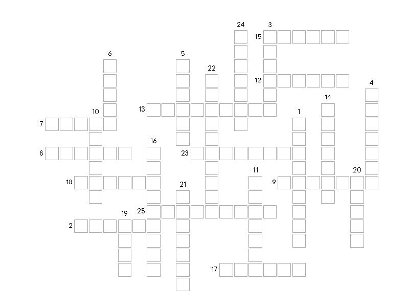 Le passé composé avec être - Crossword