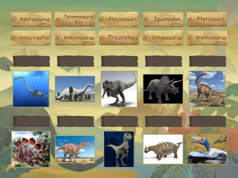 Dinosaurs - Match up