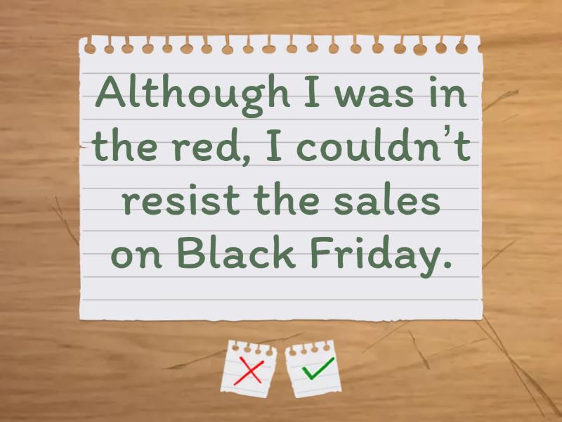 Sentence Rewriting (Black Friday Vocabulary) - Flash cards