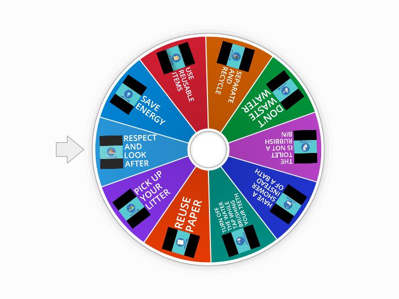 10 ACTIONS TO SAVE THE PLANET - Spin the wheel