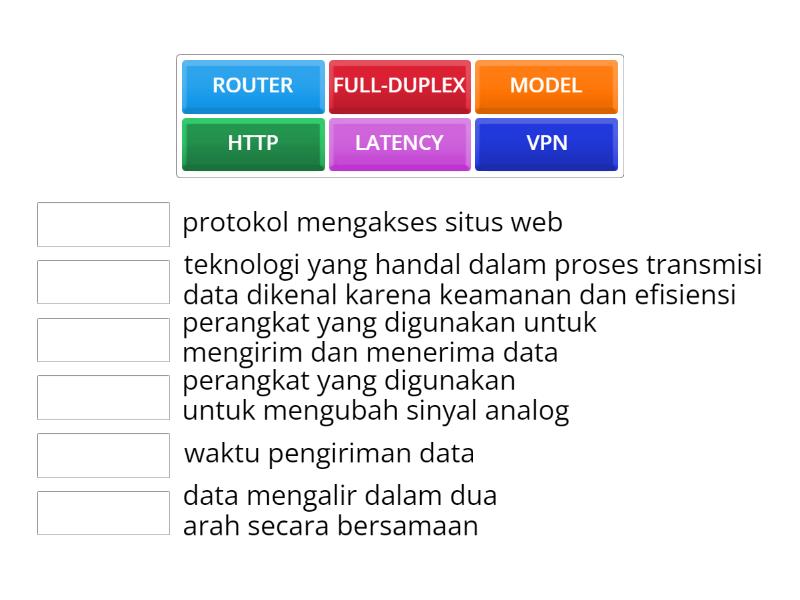 trasmisi data - Match up