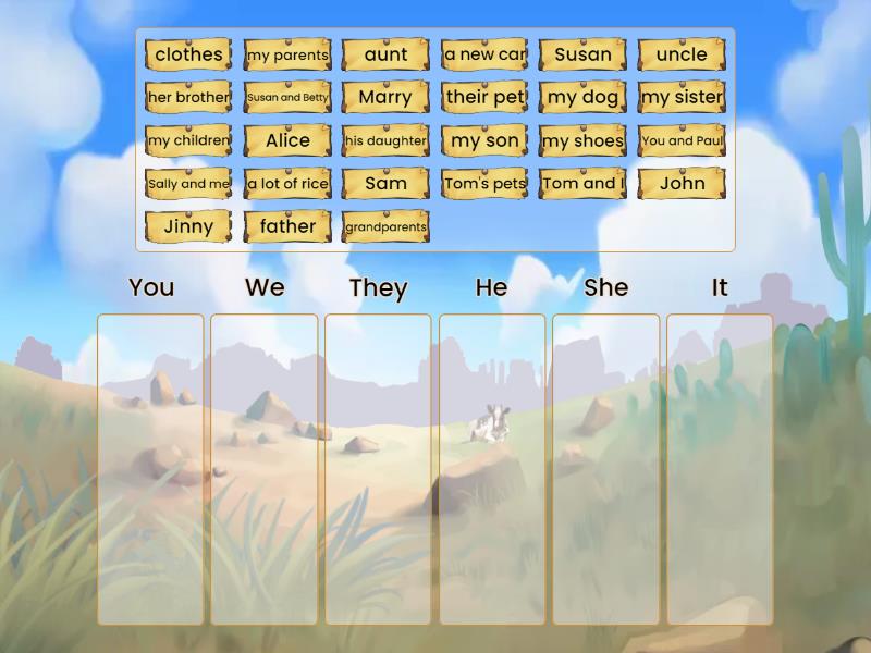 Eng P4T2M_Subject&Object Pronoun_Game4 - Group sort