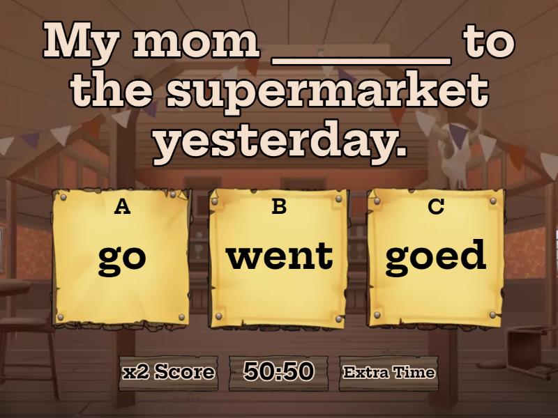 Past Simple Game Show (with correct capitalization and punctuation ...