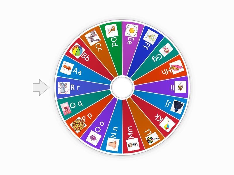 spin the letters - Spin the wheel