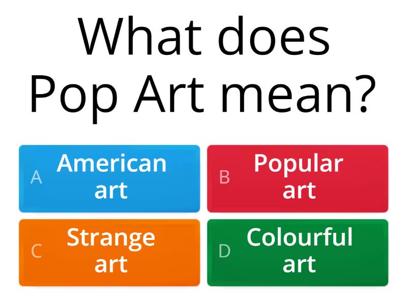 POP ART - Quiz