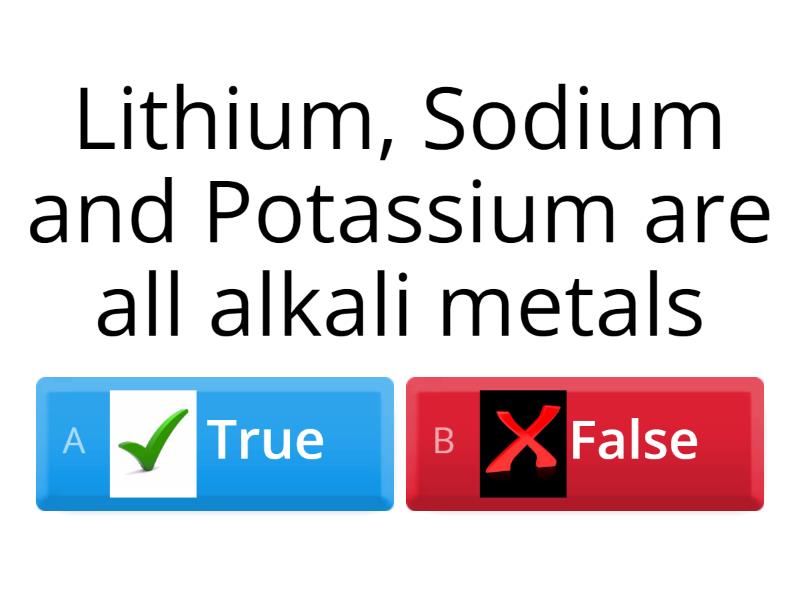 Alkali Metals - Quiz