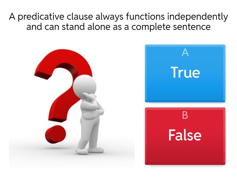 Predicative Clause Quiz