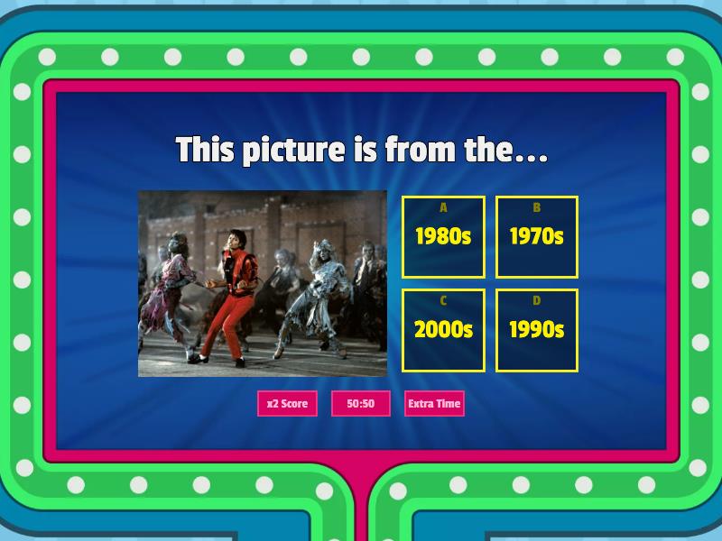 Guess the Decade - Gameshow quiz