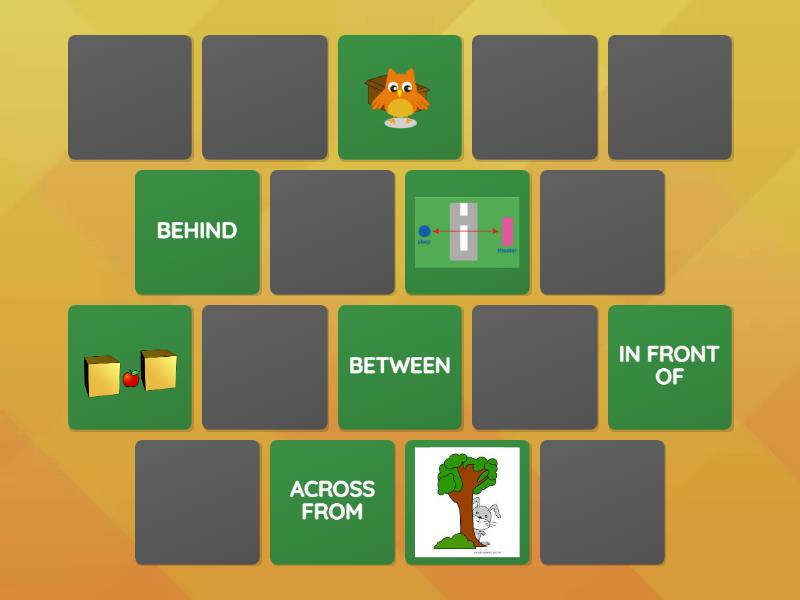 Prepositions of place and Verbs of direction - Memory