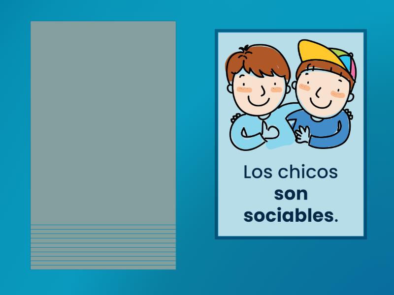 U4 Adjetivos y el Verbo SER - Speaking cards