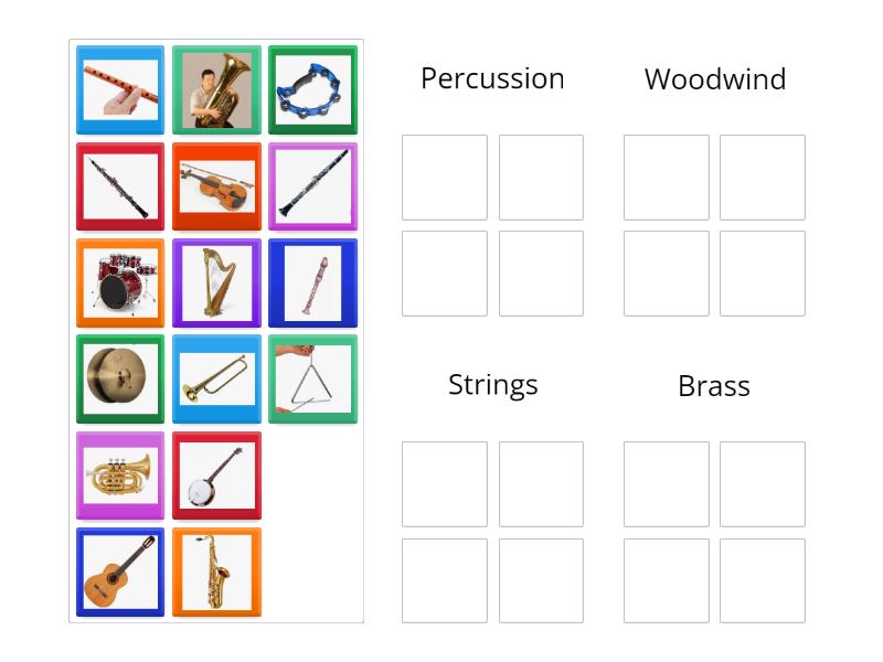 Musical Instruments - Group sort