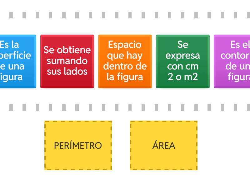 ÁREA Y PERÍMETRO - Clasificación rápida