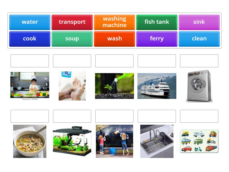 Unit 8 - Water - Vocab 2 - Match up