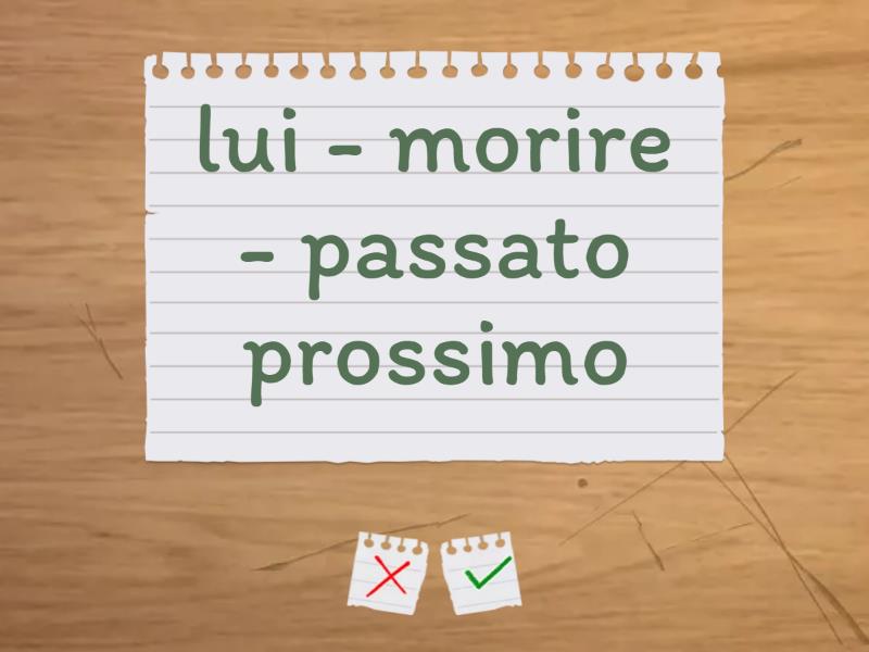 IMPERFETTO & PASSATO PROSSIMO - verb conjugation - Flash cards
