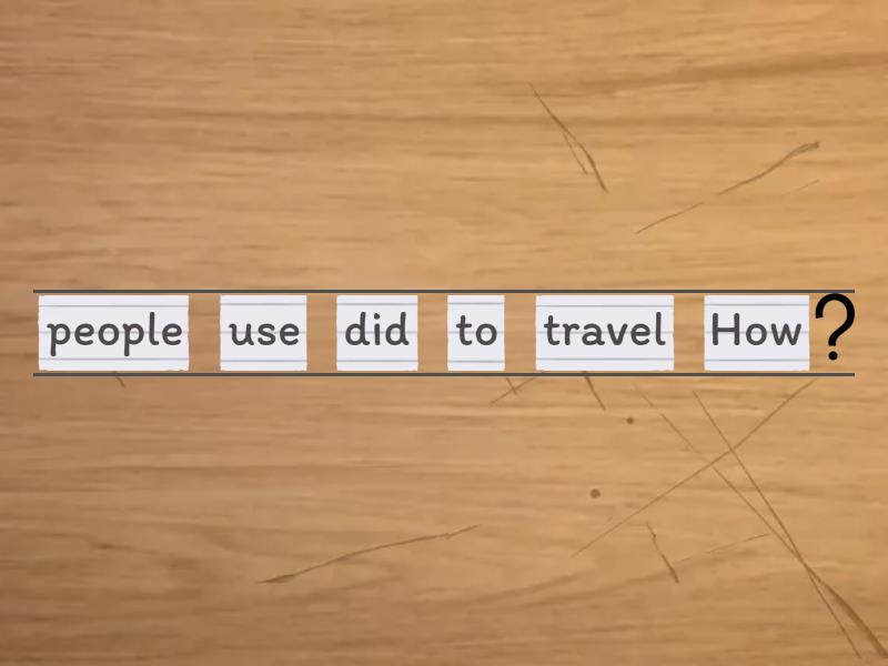 Unscramble the words to make sentences - Unjumble