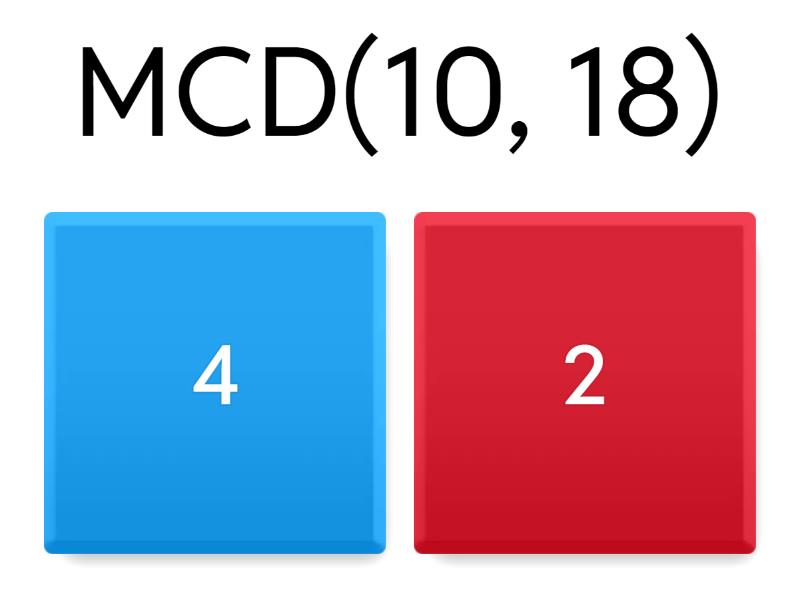 mcm y MCD Arit - Quiz