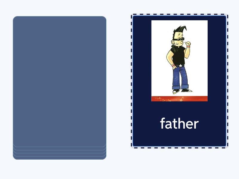 Kid's box 1. Unit 4. My family - Speaking cards