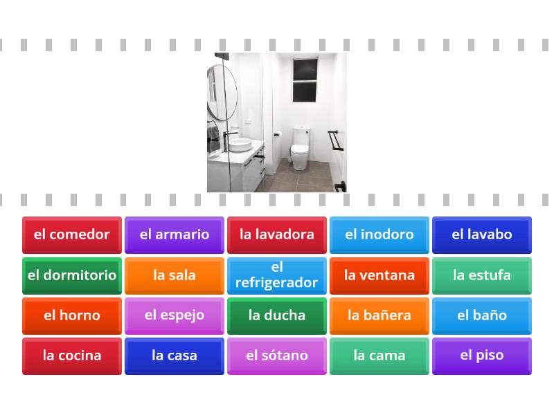 La Casa y los Muebles - Find the match