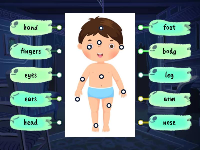 Parts of the body Go getter 1 Unit 4.2 - Labelled diagram