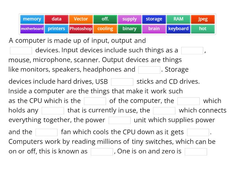 Computer Science - Complete the sentence