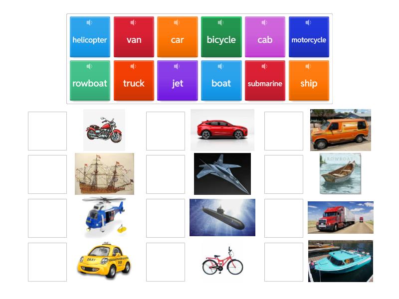 Transportation - Match up