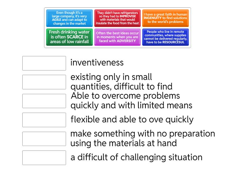 Invention or innovation - Match up