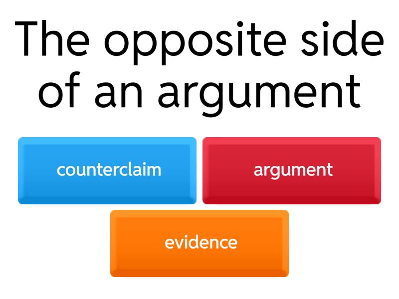 Argumentative essay vocabulary - Quiz