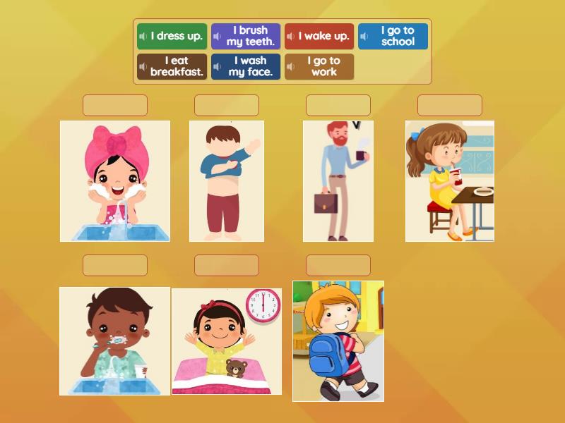 PRE 1_Lesson 1 Good Morning [Routines-Sentence Practice] - Match up